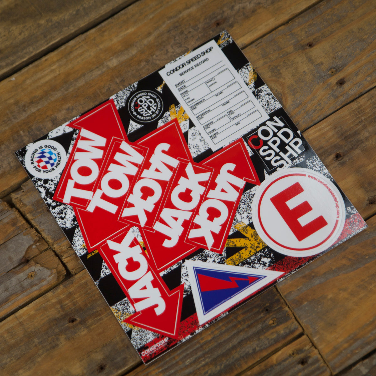 "E" Fire Extinguisher, "OFF" Emergency, Jack, & Tow Point Sticker Pack ...