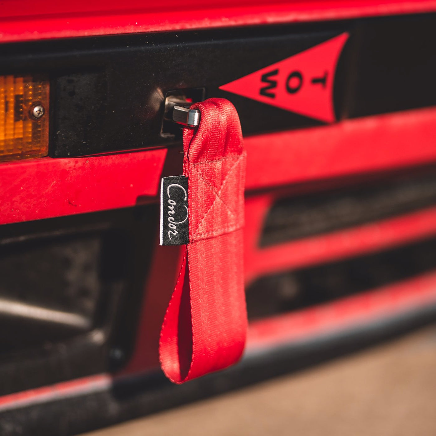 Racing Tow Strap | BMW Tow Hook Strap | BMW Racing — Condor Speed Shop