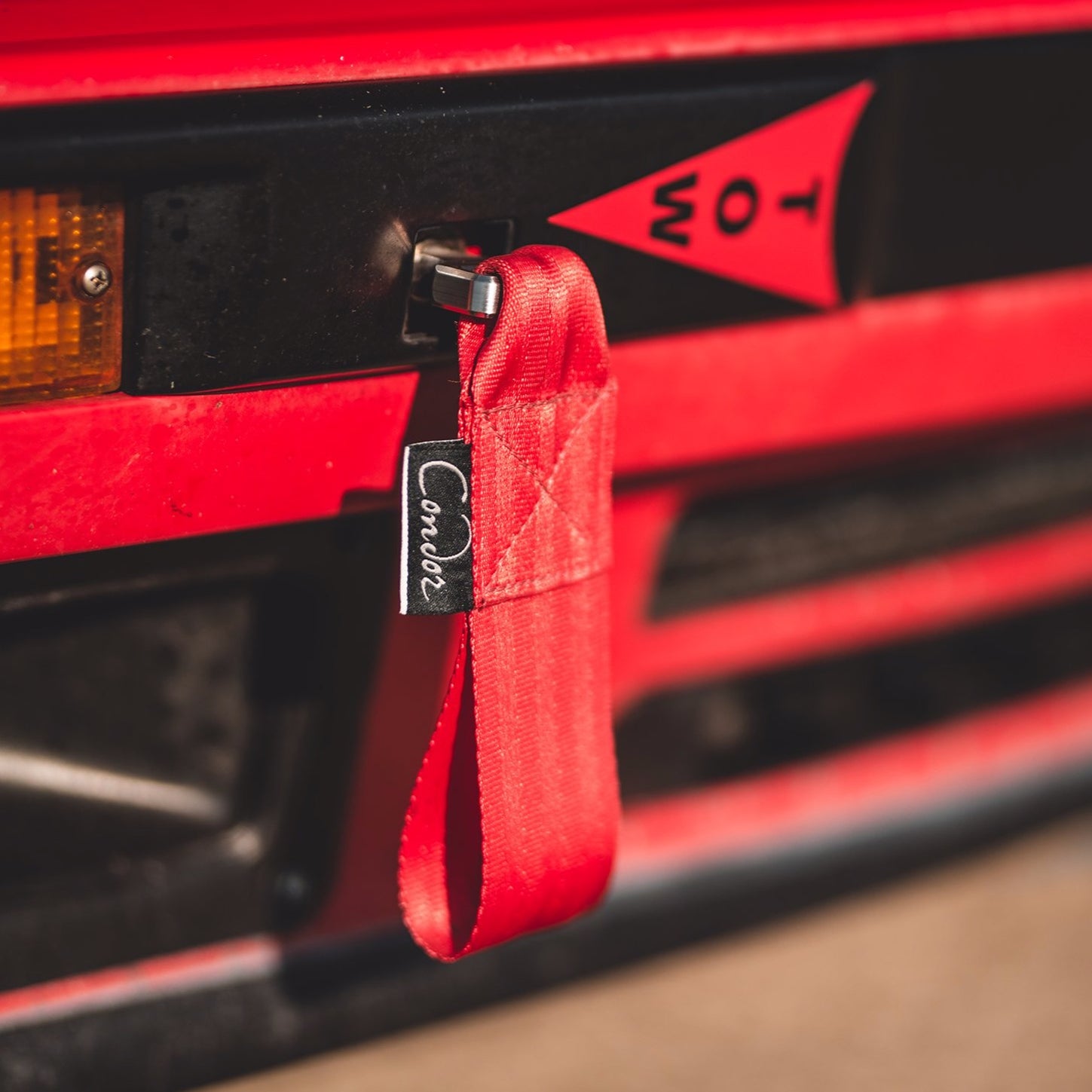 Racing Tow Strap | BMW Tow Hook Strap | BMW Racing — Condor Speed Shop