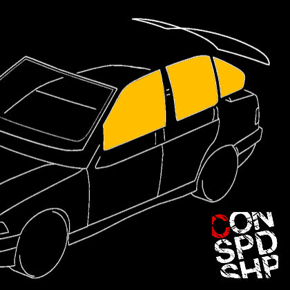 Polycarbonate Door Window Kit - E46 Sedan — Condor Speed Shop